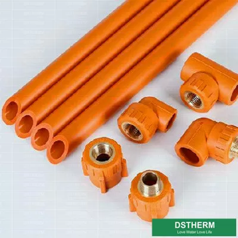 Ppr Pipe Orange Color Polypropylene Random Type C Ppr Pipe Cold and Hot ...